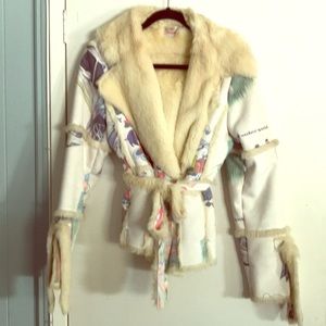 14th & Union | Jackets & Coats | Bejeweled By Susan Fixel Faux Fur Skin ...